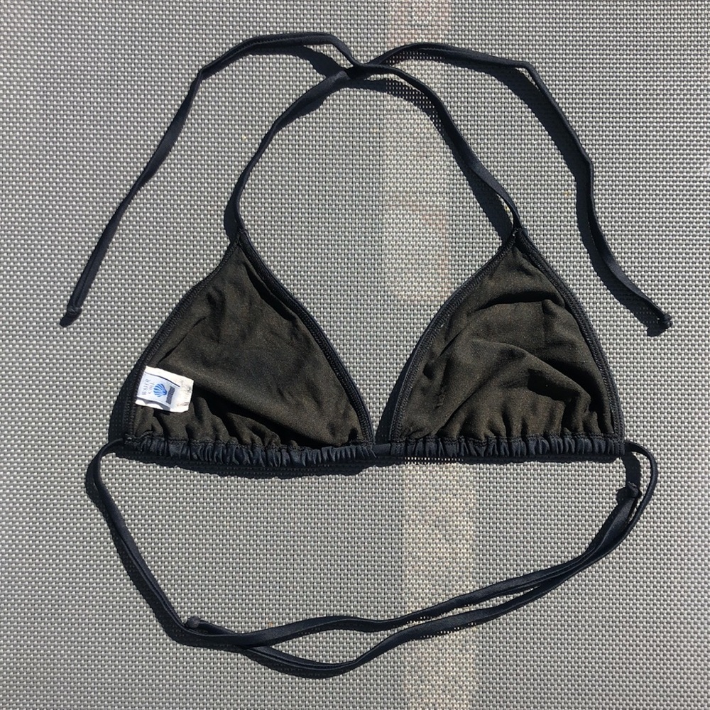 2000s Water Girl String Triangle Bikini Top - Gem